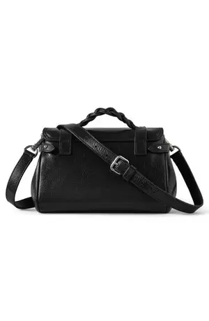 Mulberry Mini Alexa High-shine Leather Bag - Black