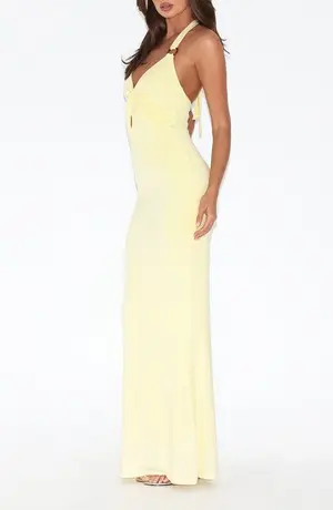 TIGER MIST Twist Front Evening Dress