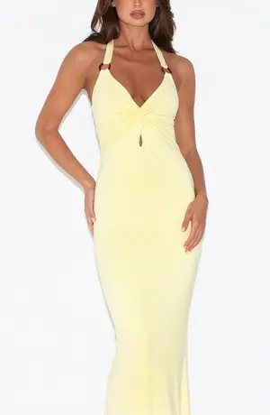 TIGER MIST Twist Front Evening Dress
