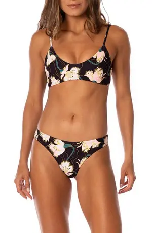MAAJI Floral Reversible Bikini Bottom - Black
