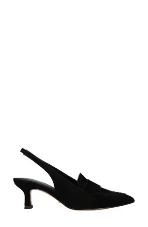 Pelle Moda Keagen Pointed Toe Slingback Pump - Black