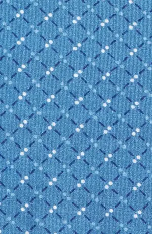 Bugatchi Devon Ooohcotton® Geo Print Button-up Shirt - Cobalt