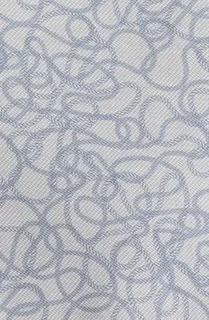 Bugatchi James Ooohcotton® Serpentine String Print Twill Button-up Shirt - Platinum