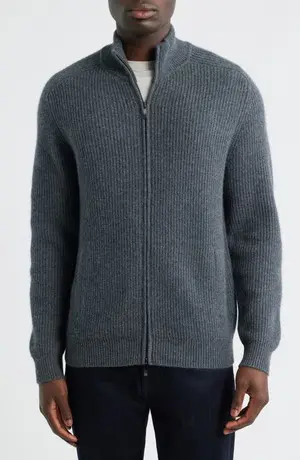 Nordstrom Luxe Cashmere Zip Cardigan