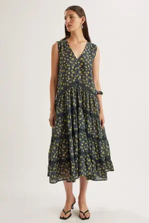 Merlette Wallis Printed Cotton Dress