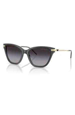 Emporio Armani 56mm Cat Eye Sunglasses