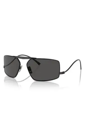 SCUDERIA FERRARI Oversized Rectangular Sunglasses - Black/grey