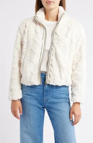 Women's Textured Faux Fur Jackets
