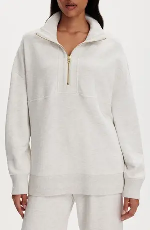 Varley Molly Longline Doublesoft® Half Zip Sweatshirt