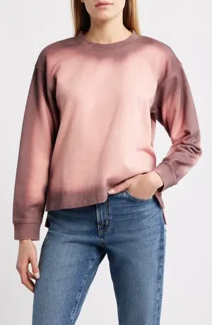CITY BLUES Spot Dye Terry Sweatshirt - Blush