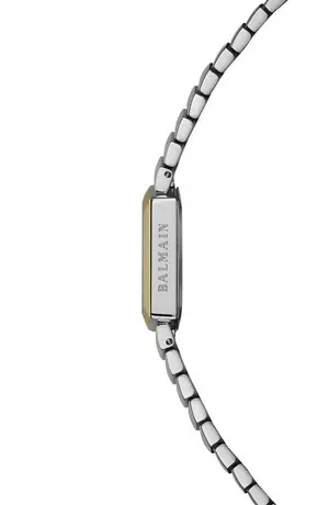 Balmain Taffetas Hexagonal Two-tone Bracelet Watch