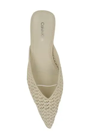Calvin Klein Camily Pointed Toe Mule - Cream