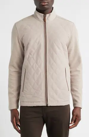 Johnston & Murphy Quilted Full-zip Jacket