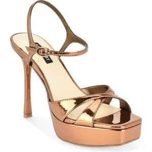Nine West Tates Platform Stiletto Sandals - Bronze