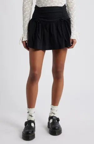 Bp. Cinched Mini Skirt - Black