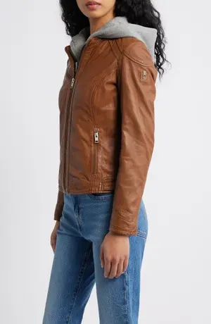Mauritius Allice Leather Moto Jacket