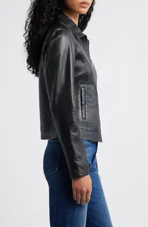 Mauritius Lusan Leather Moto Jacket