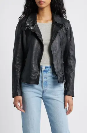 Mauritius Morgan Studded Leather Moto Jacket