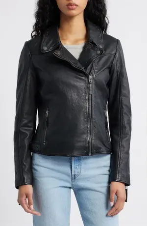 Mauritius Morgan Studded Leather Moto Jacket