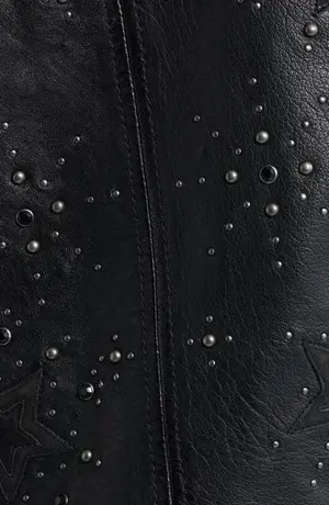 Mauritius Morgan Studded Leather Moto Jacket
