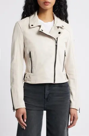Mauritius Bita Leather Moto Jacket
