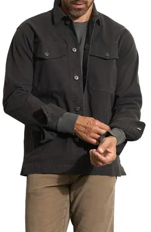 ROAN Odessa Mid Century Cotton Stretch Twill Shirt Jacket