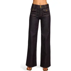 Ramy Brook Fay Patch Pocket Wide Leg Jeans