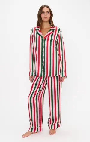 Show Me Your Mumu Classic Pj Set - Jolly Stripes Silky