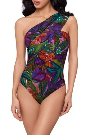 MAGICSUIT® Cactus Flower Goddess Convertible One-piece Swimsuit - Navy Multi