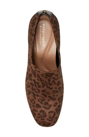 Easy Spirit Denisa Block Heel Pumps - Medium Brown