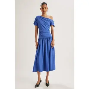 Merlette Lilou Tea Length Dress - Azure