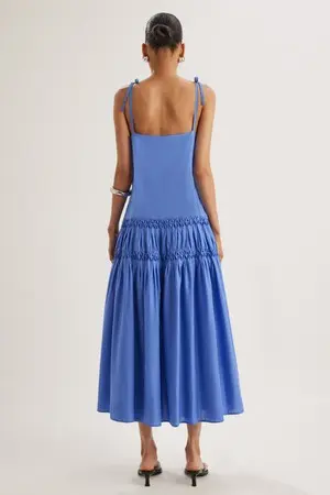 Merlette Layal Midi Dress - Azure