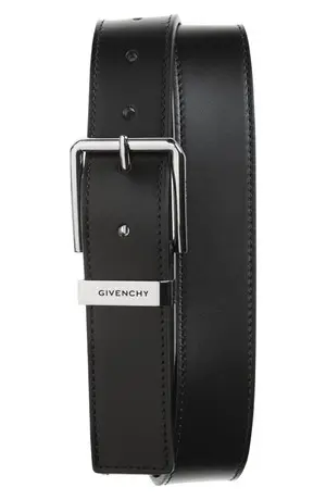 Givenchy Gentlemen Leather Belt - Black