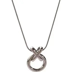 MACRAE & CO. Love & Hugs Pendant Necklace - Silver