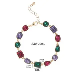 Bcbgmaxazria Multi-stone Gem Bracelet