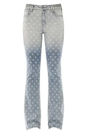 BAYEAS Star Print Bootcut Jeans