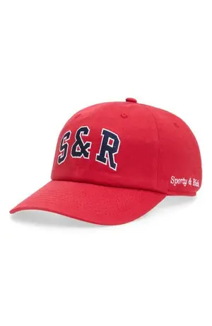SPORTY & RICH S&r Ivy Baseball Cap - Ruby
