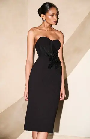 HELSI Hels Stella Sequin Strapless Cocktail Dress