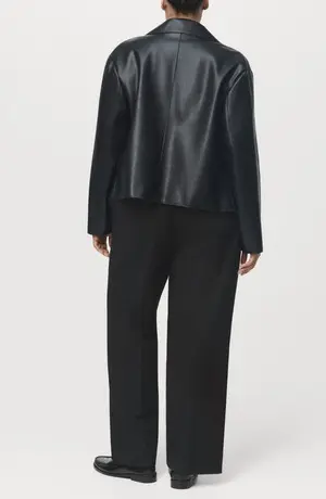Mango Crop Straight-leg Trousers