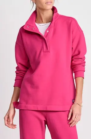 Vineyard Vines Waffle Mix Half Snap Cotton Pullover
