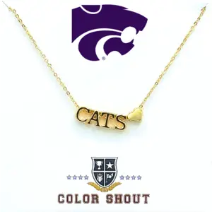 COLOR SHOUT Heart Necklace - Yellow Gold