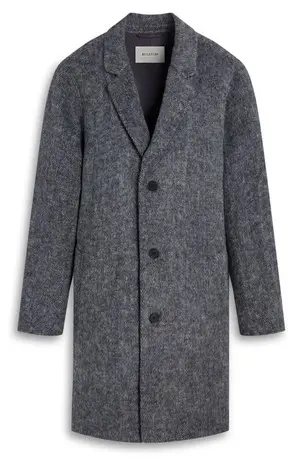 Bugatchi Herringbone Wool Blend Car Coat