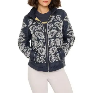 NIC+ZOE Embroidered Puffer Jacket