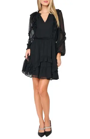 GIBSONLOOK Chloe Ruffle Long Sleeve Dress