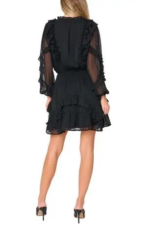 GIBSONLOOK Chloe Ruffle Long Sleeve Dress