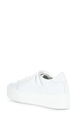 BOS. & CO. Maya Platform Sneaker - White Verona Leather