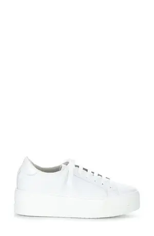 BOS. & CO. Maya Platform Sneaker - White Verona Leather