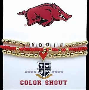 COLOR SHOUT Arkansas Bracelet Stack - Yellow Gold