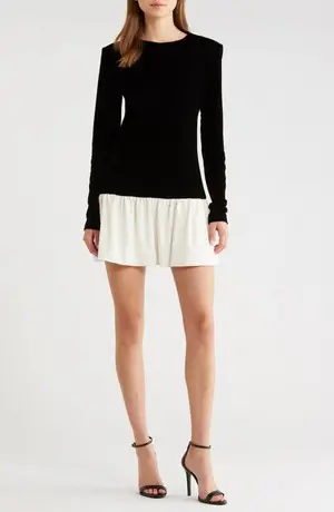 WAYF Long-sleeve Mini Dress