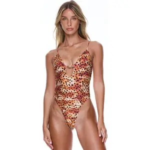 SUNKISSED La Sirena One-piece Swimsuit - Golden Leopard